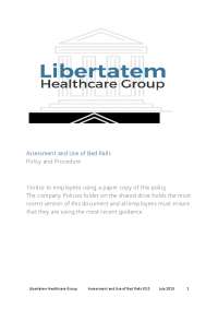Assessment and Use of Bed Rails | Libertatem Healthcare | Schemes and ...
