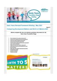 Comparing Development Matters and Birth to 5 matters 2021 | Lecture ...