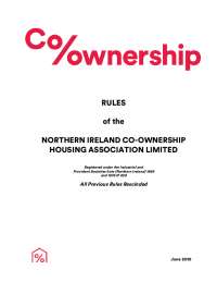 RULES of the NORTHERN IRELAND CO-OWNERSHIP ... | Study notes Business ...