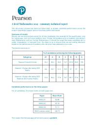 A level Mathematics 2019 | Study notes Mathematics | Docsity
