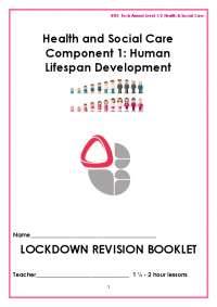 Health and Social Care Component 1: Human Lifespan ... | Study notes ...