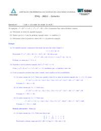 PROVAS DO ENQ PROFMAT | Provas Matemática - Docsity