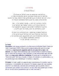 Análisis de Lo fatal de Rubén Darío | Schemi e mappe concettuali di ...