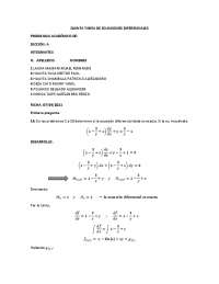 Ecuaciones diferenciales | Ejercicios de Ecuaciones Diferenciales | Docsity
