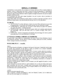 Verga - riassunto della vita e delle opere | Appunti di Italiano - Docsity