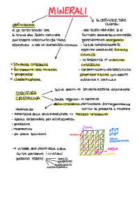 Minerali e rocce magmatiche | Schemi e mappe concettuali di Scienze ...