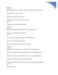 Portage Learning / A & P 1A&P 1 101 Module 4 exam 4 Muscular system ...