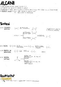 Schemi e Meccanismi - Organica I (Organica 1) | Schemi e mappe ...