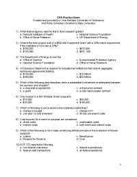 CRA Practice Exam | Study notes Business | Docsity