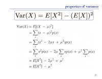 Properties of variance | Study Guides, Projects, Research Medical statistics | Docsity