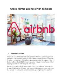 Airbnb Rental Business Plan Template | Exercises Business | Docsity