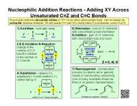 Nucleophilic Addition Reactions | Study Guides, Projects, Research ...