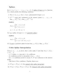 Splines Cubic Spline Interpolation | Schemes and Mind Maps Numerical Methods in Engineering ...