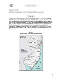 Appendix E Background about the State of New Jersey | Exams Geography ...