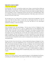 Presentation Script | Study Guides, Projects, Research Design | Docsity