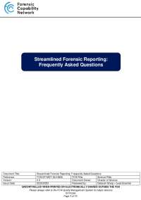 Streamlined Forensic Reporting: Frequently Asked Questions | Study ...