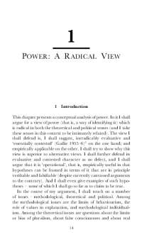 POWER: A RADICAL VIEW | Study notes Decision Making | Docsity