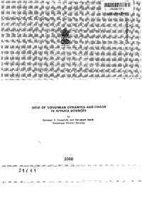 ROLE OF NONLINEAR DYNAMICS AND CHAOS IN APPLIED ... | Slides Dynamics | Docsity