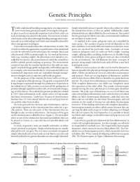 Genetic Principles | Slides Genetics | Docsity