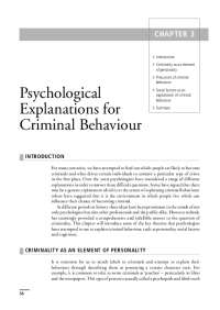 Psychological Explanations for Criminal Behaviour | Study Guides ...