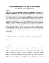 Exploring symbolic violence in the everyday: misrecognition ...