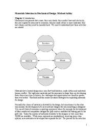 Materials Selection in Mechanical Design Michael Ashby | Lecture notes ...