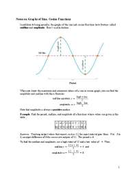 Notes on Graphs of Sine, Cosine Functions | Schemes and Mind Maps ...