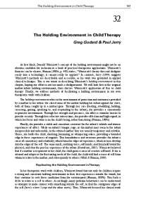 The Holding Environment in Child Therapy Greg Godard ... | Study Guides ...