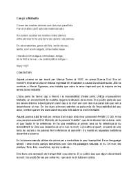 Comentari de text "Cançó a Mahalta" | Resúmenes de Literatura Universal ...