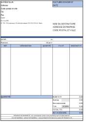 Facture avoir sur excel | Schémas Comptabilité et Finance des ...