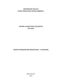 Pim projeto integrado multidisciplinar | Resumos Gestão Ambiental | Docsity