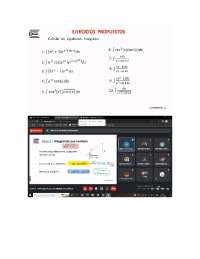 Ejercicios de calculo integral | Resúmenes de Matemáticas | Docsity