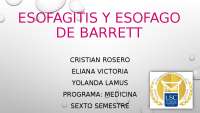 Esofagitis y esófago de Barret | Diapositivas de Patología | Docsity