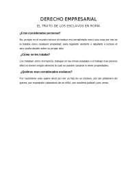 EL TRATO DE LOS ESCLAVOS EN ROMA | Ejercicios de Derecho Empresarial y ...