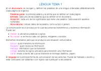 LENGUA TEMA 1 5º PRIMARIA SM | Resúmenes de Lengua y Literatura | Docsity
