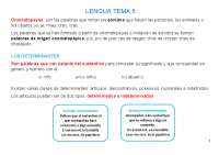 LENGUA TEMA 5 SM 5 PRIMARIA | Resúmenes de Lengua y Literatura | Docsity