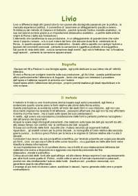 Appunti formato Word di Latino su Livio | Appunti di Latino | Docsity