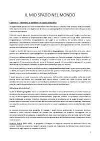 Il mio spazio nel mondo | Dispense di Geografia | Docsity