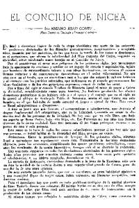 EL CONCILIO DE NICEA | Esquemas y mapas conceptuales de Teología | Docsity