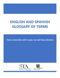English and Spanish gLOSSARY OF TERMS | Apuntes de Inglés | Docsity
