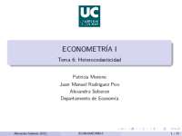 ECONOMETRÍA I | Monografías, Ensayos de Econometría | Docsity