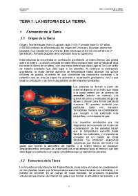 TEMA 1: LA HISTORIA DE LA TIERRA | Diapositivas de Historia | Docsity