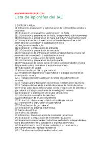 Lista de epígrafes del IAE | Navarra Emprende | Apuntes de Construcción ...