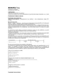 MONUROL® 3 g | Apuntes de Materiales | Docsity