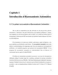 Capítulo 1 Introducción al Razonamiento Automático | Resúmenes de Razonamiento | Docsity