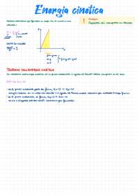 Energia cinetica e potenziale | Schemi e mappe concettuali di Fisica | Docsity