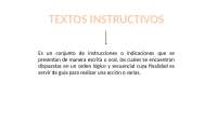 Textos instructivos | Esquemas y mapas conceptuales de Educación Física y Aprendizaje Motor ...