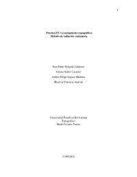 Práctica: levantamiento topográfico | Monografías, Ensayos de Topografía | Docsity