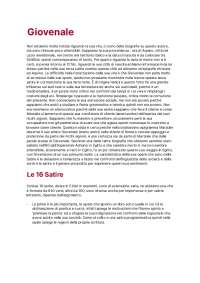 Vita, opere e pensiero di Giovenale | Appunti di Latino | Docsity