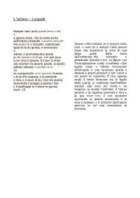 L'infinito- Parafrasi | Appunti di Italiano | Docsity